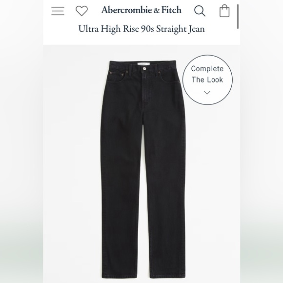 Abercrombie & Fitch | Jeans | Abercrombie 9s Straight Denim Curve Love ...